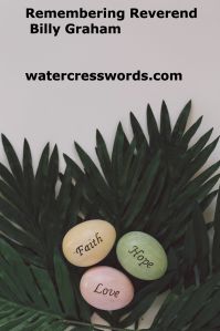 Remembering Reverend Graham – watercress words by Dr Aletha