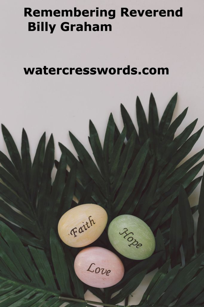 Remembering Reverend Graham – watercress words by Dr Aletha